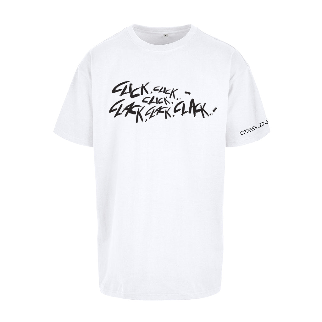 Basslayerz Click Clack Men's Heavy Oversized T-Shirt | Dancefloor Emporium